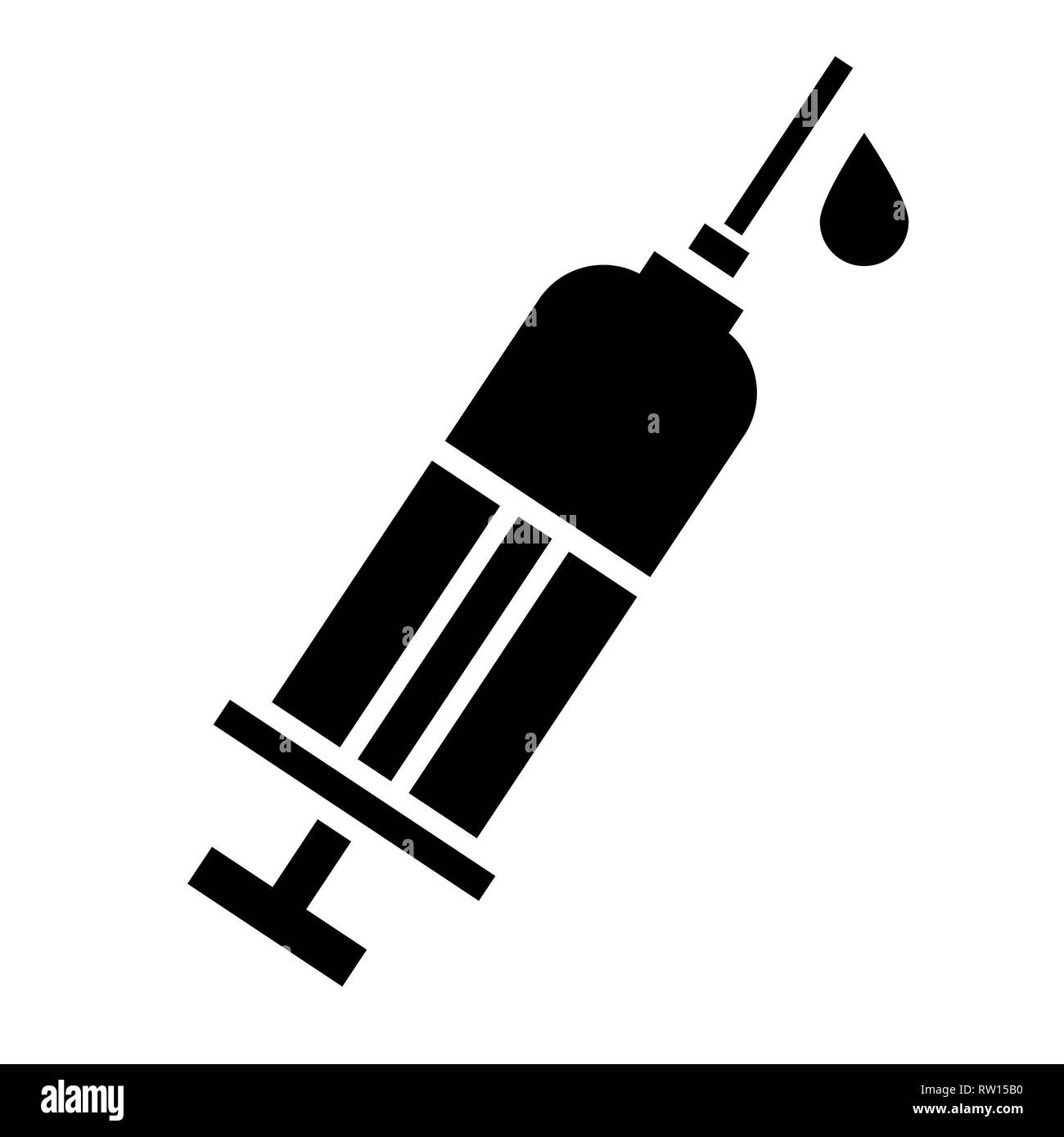 Injection Icon, Vector Illustration, Healthcare Outline Stock Photo - Alamy