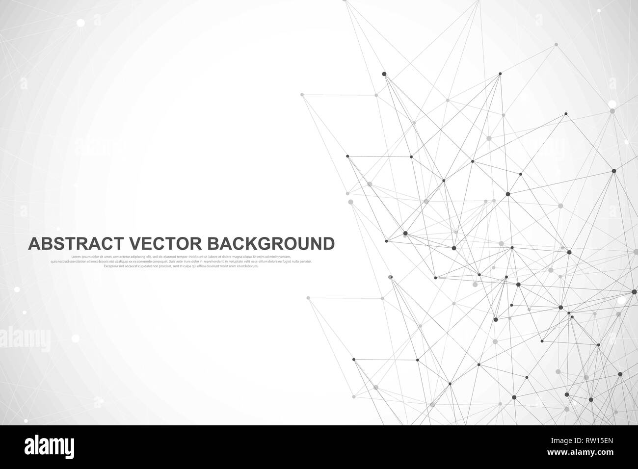 Global network connection concept. Big data visualization. Social ...