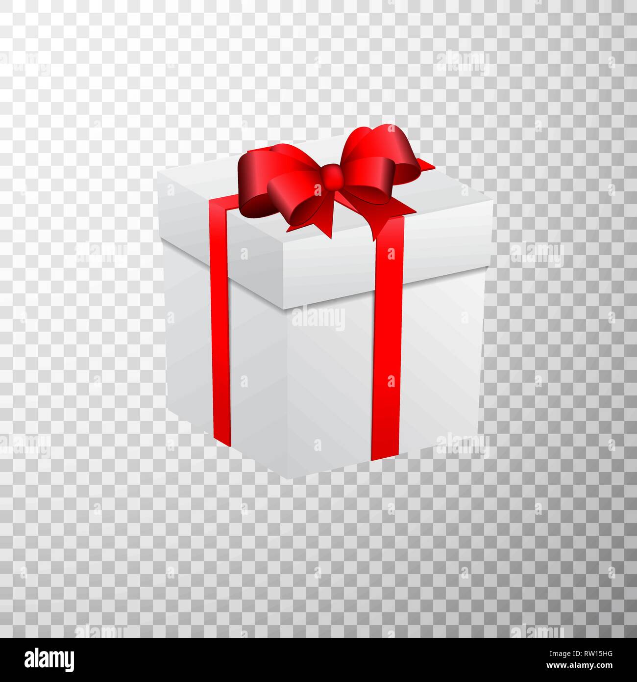 Christmas gift box on transparent background vector Stock Vector Image ...