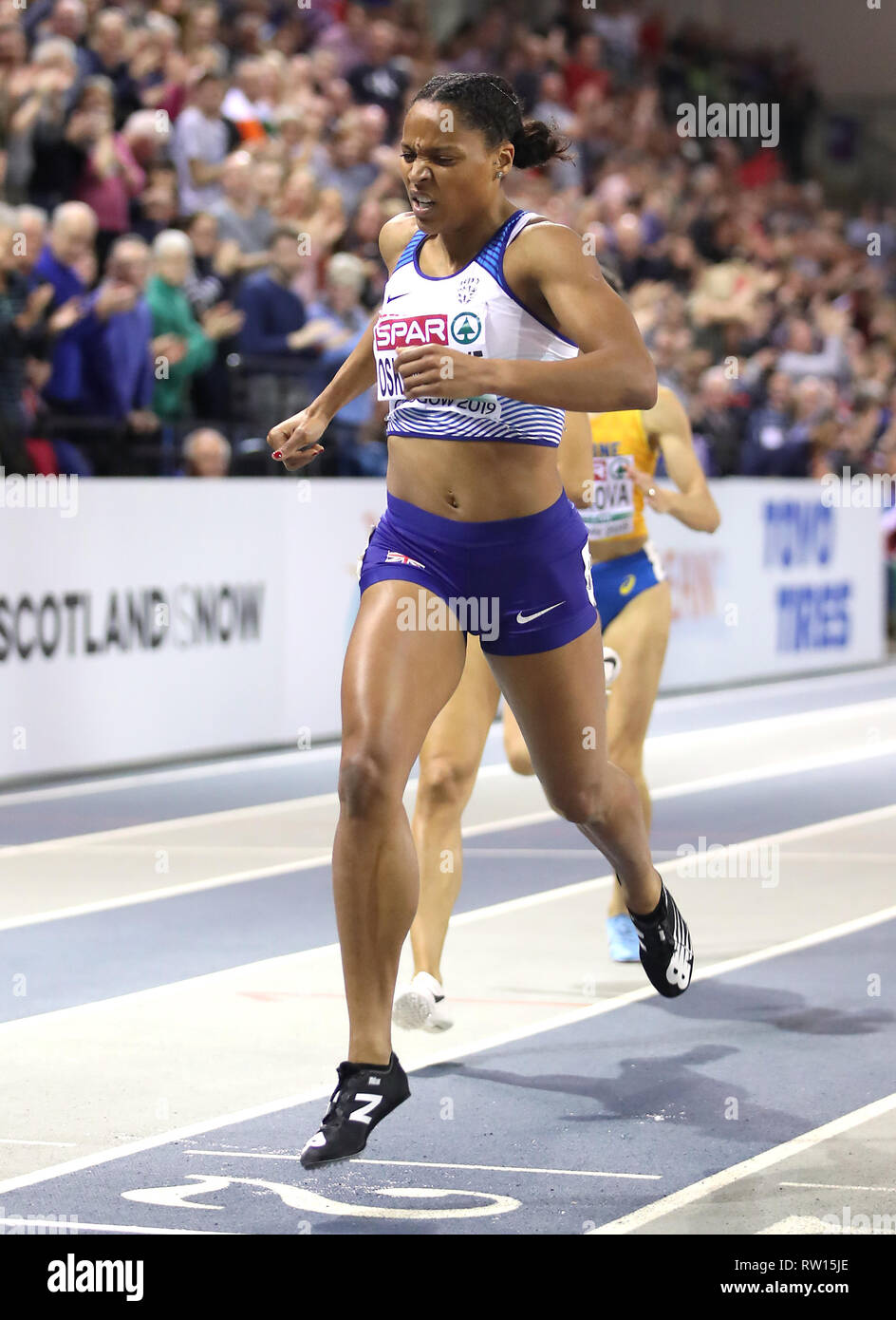 Great britains shelayna oskan clarke wins womens 800m final hi-res ...