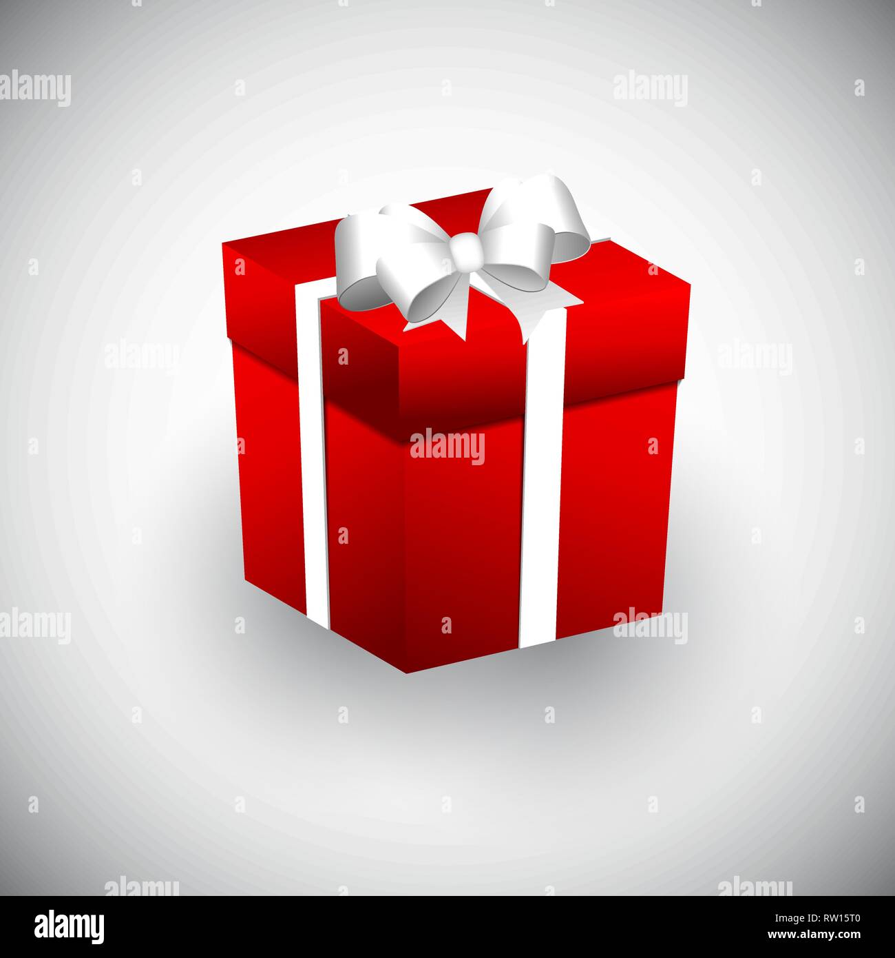 red gift box vector Stock Vector Image & Art - Alamy