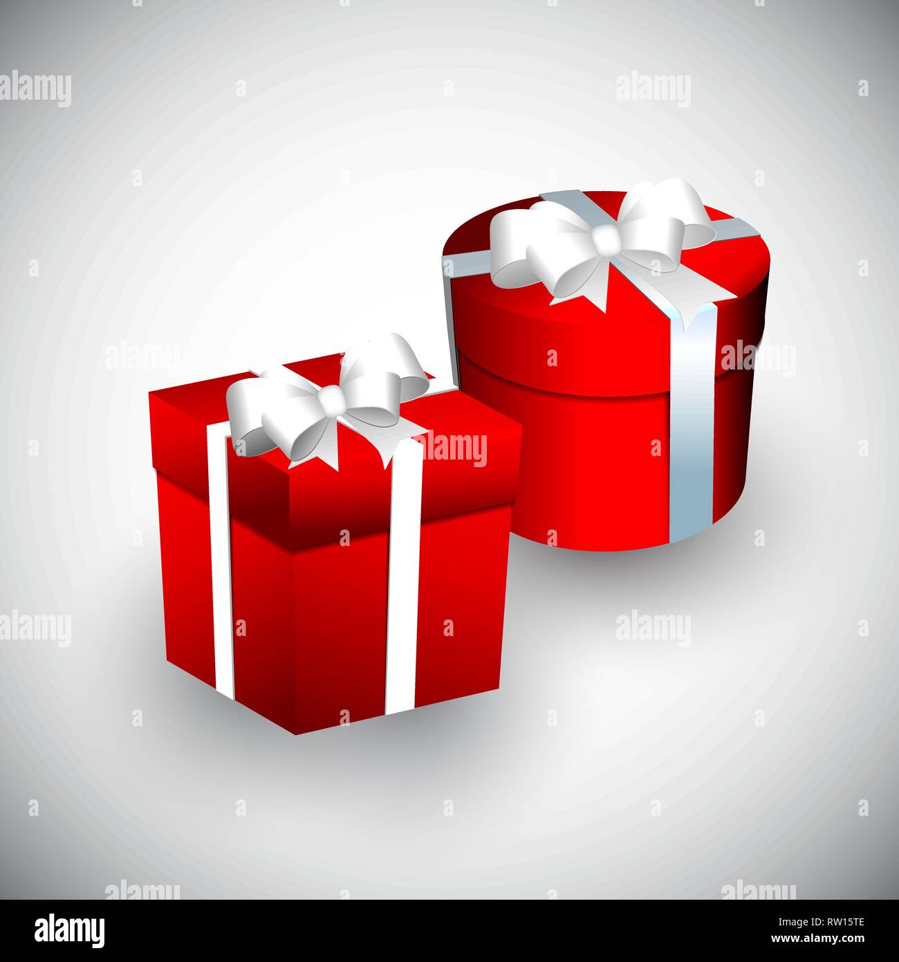 red gift box vector Stock Vector Image & Art - Alamy