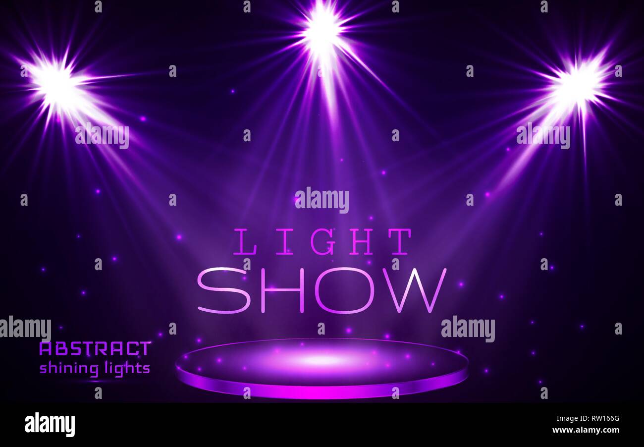 stage spot lighting. magic light. vector background Stock Vector Image ...