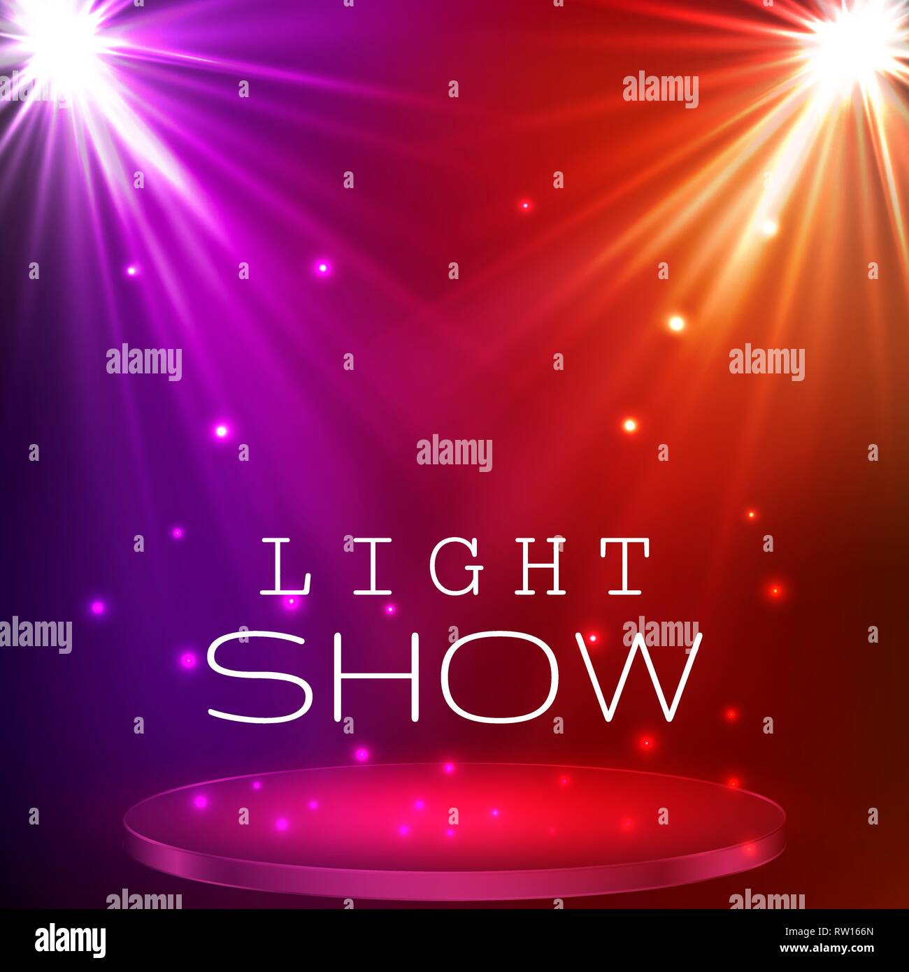 stage spot lighting. magic light. vector background Stock Vector Image ...