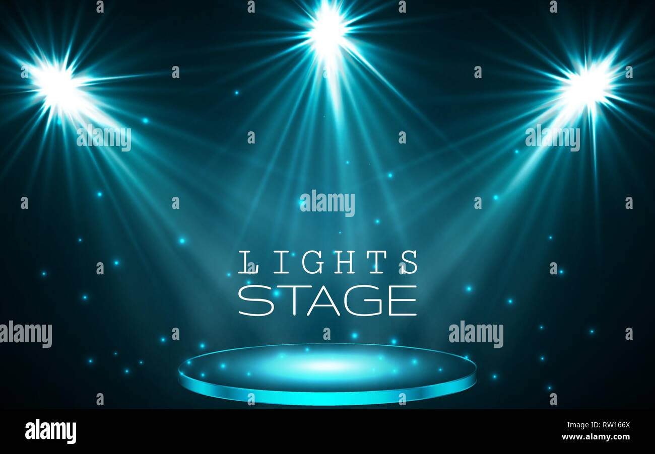 Stage spot lighting magic Stock Vector Images - Alamy