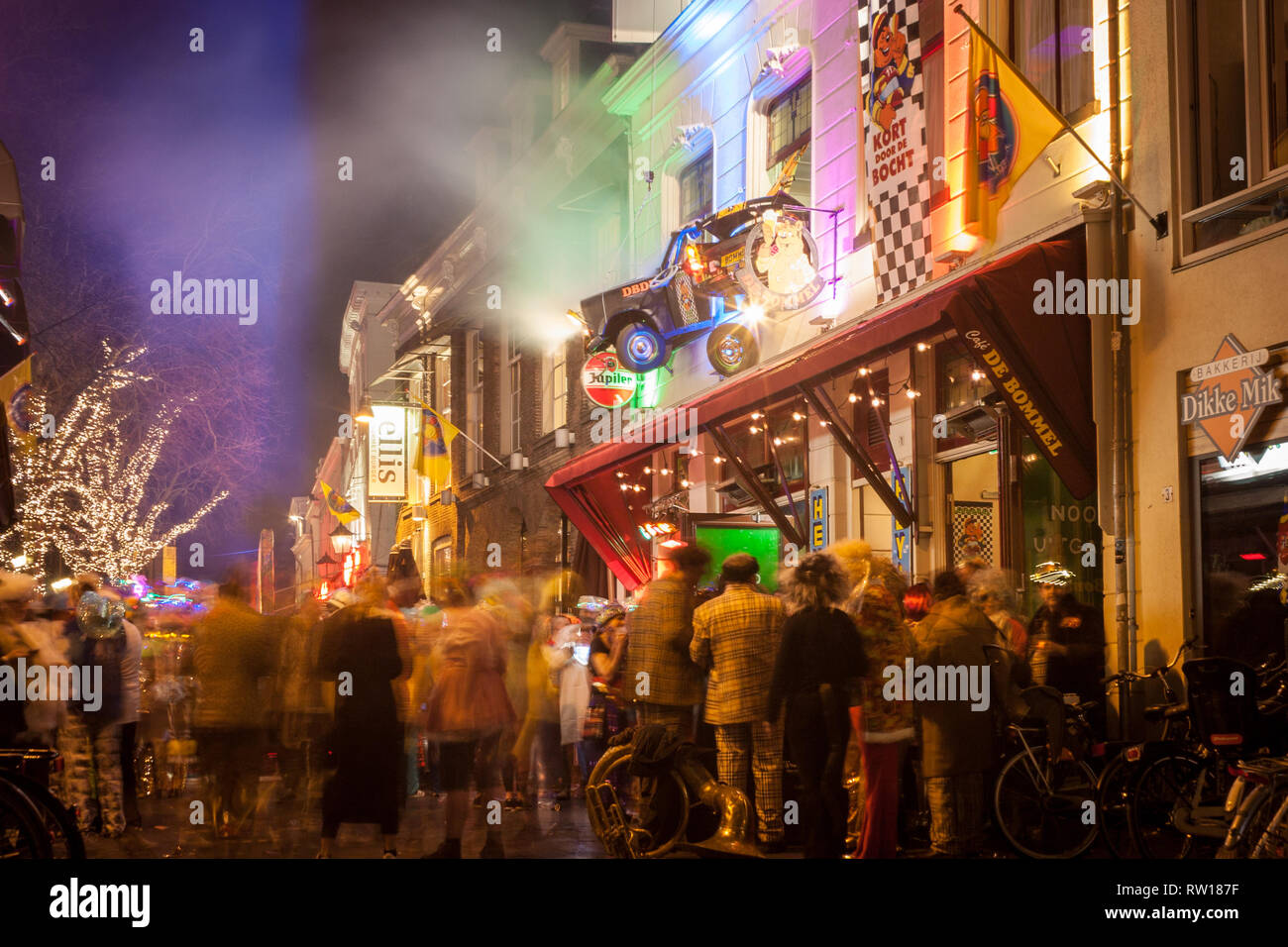 "Breda / Netherlands - March 1 2019: Revelers celebrate Carnaval during ...