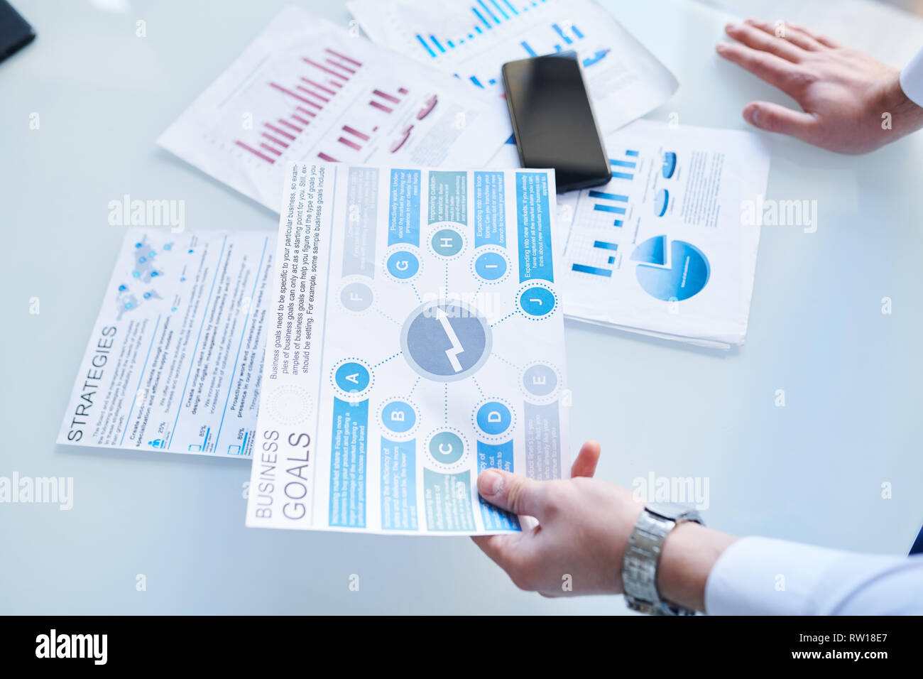 Learning business goals Stock Photo - Alamy