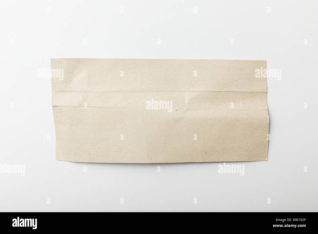 top view of blank textured paper isolated on white Stock Photo - Alamy