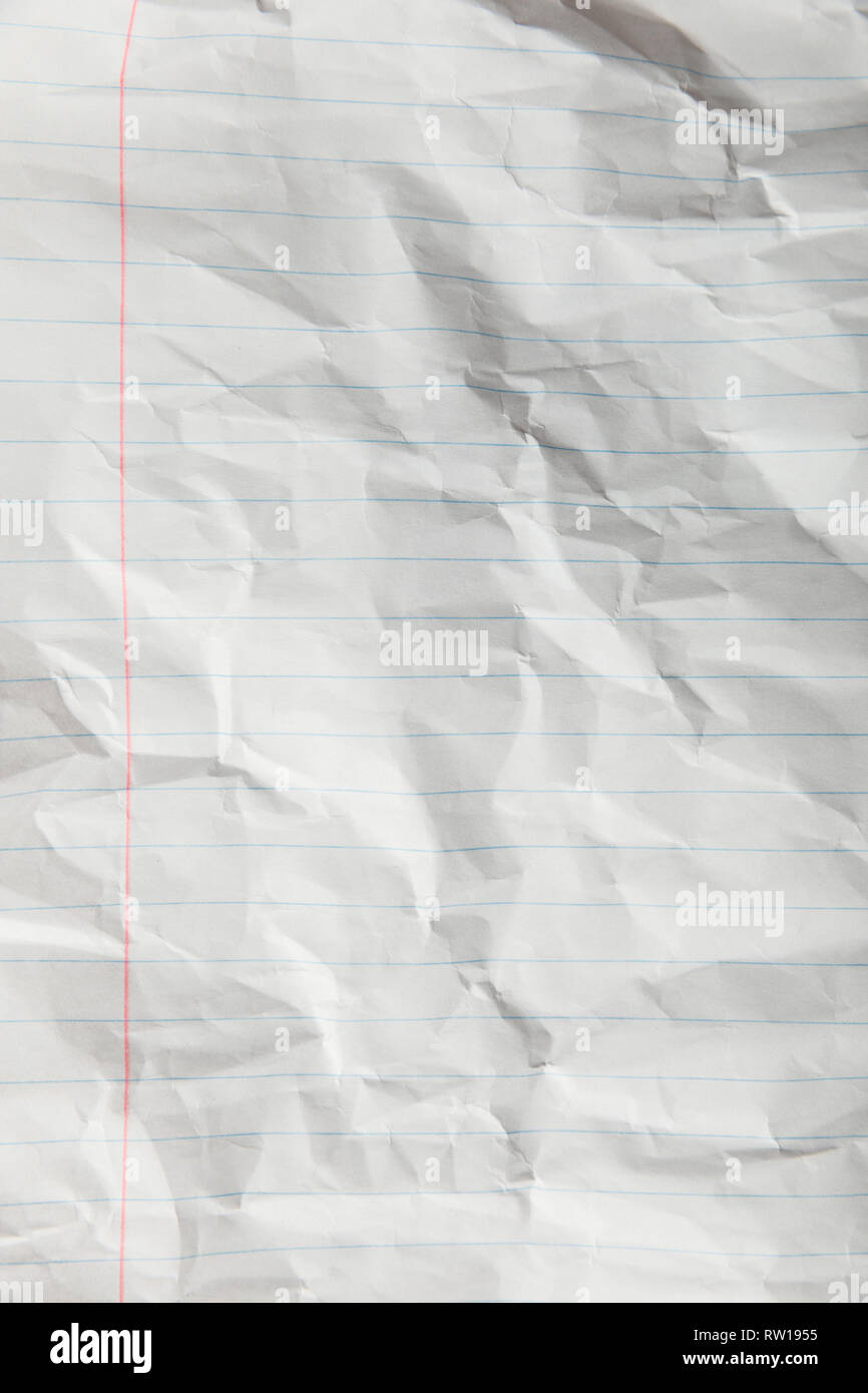 Crumpled page hi-res stock photography and images - Alamy