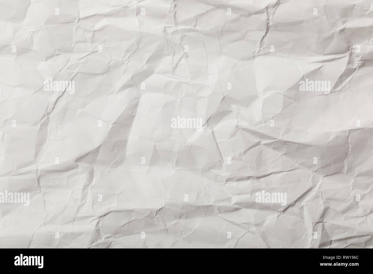 white blank crumpled page with copy space Stock Photo - Alamy