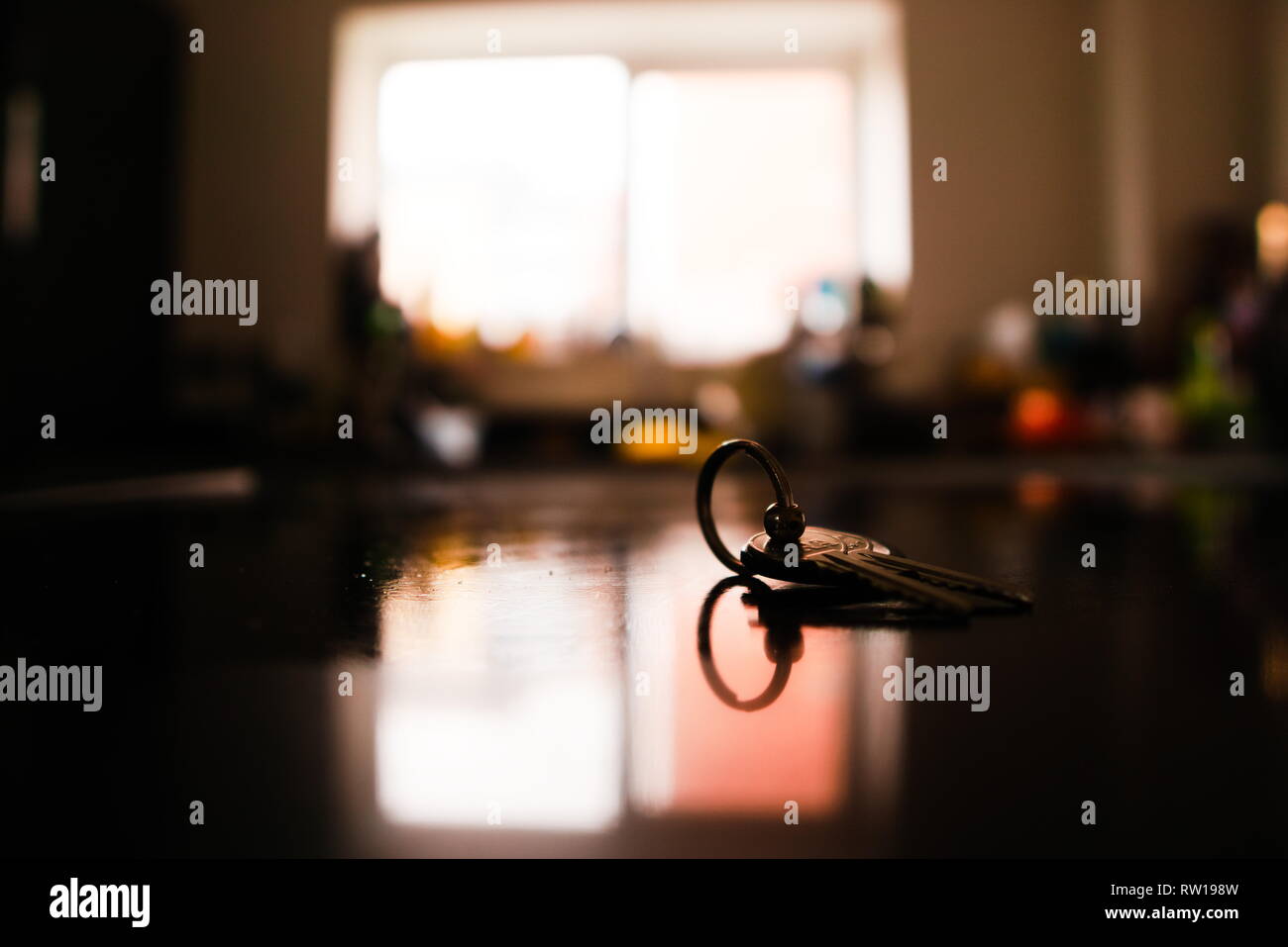 key on the table in kitechen Stock Photo - Alamy