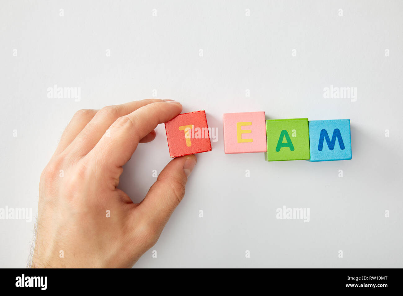 Word lettering team hi-res stock photography and images - Alamy