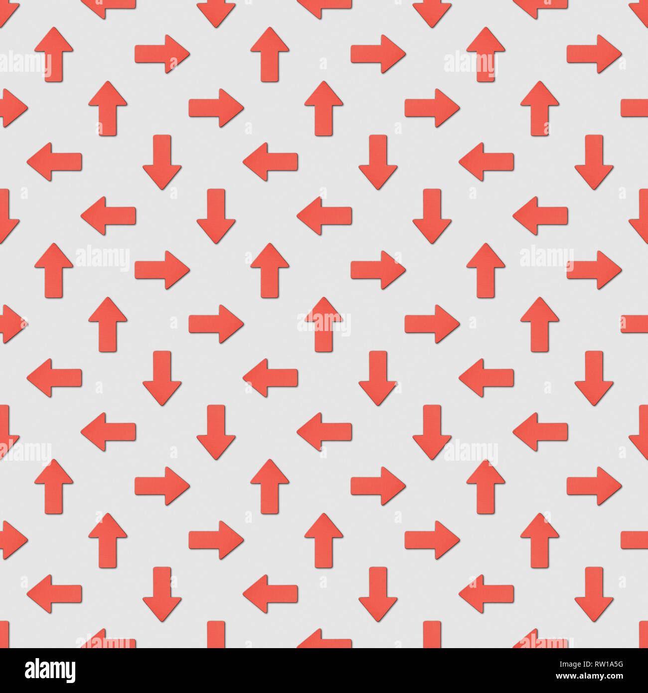 collage of red arrows in different directions on grey background ...