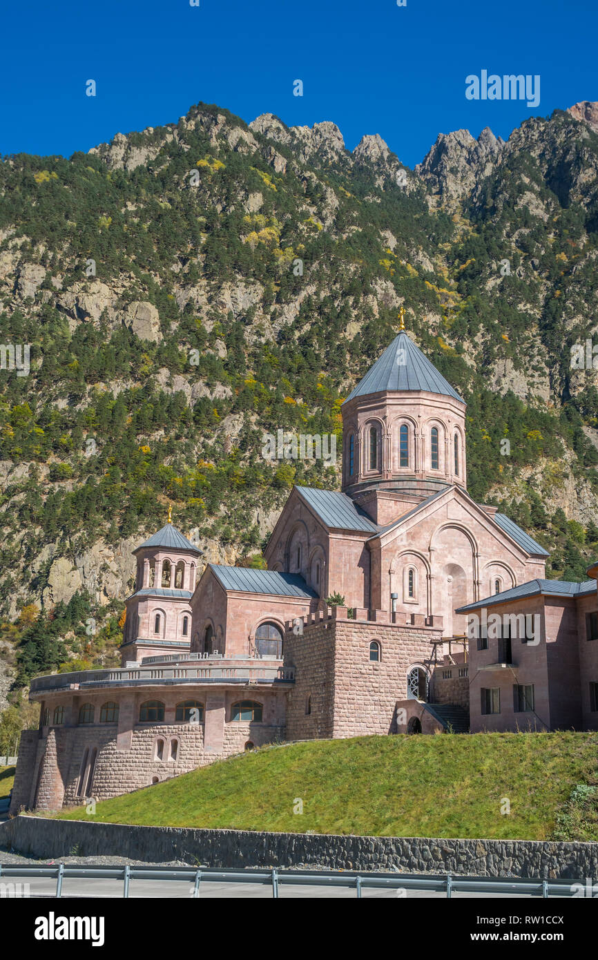 Archangel Monastery Complex located in the Dariali Gorge, Georgia Stock ...