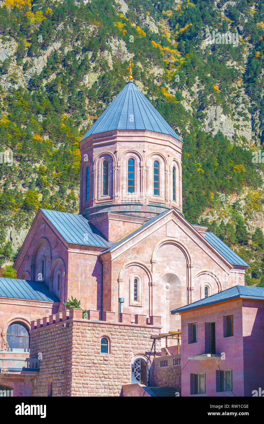 Archangel Monastery Complex located in the Dariali Gorge, Georgia Stock ...