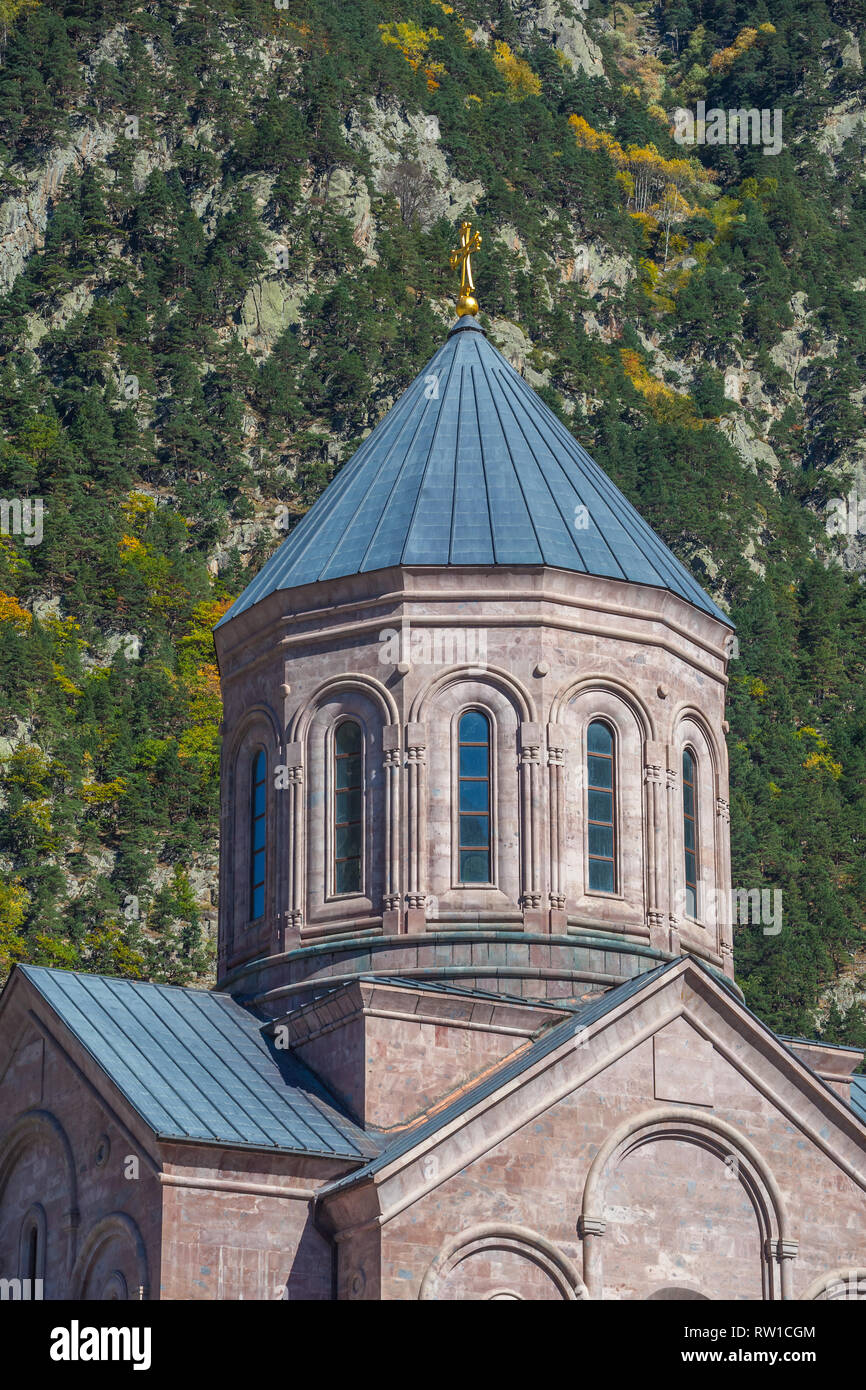 Archangel Monastery Complex located in the Dariali Gorge, Georgia Stock ...