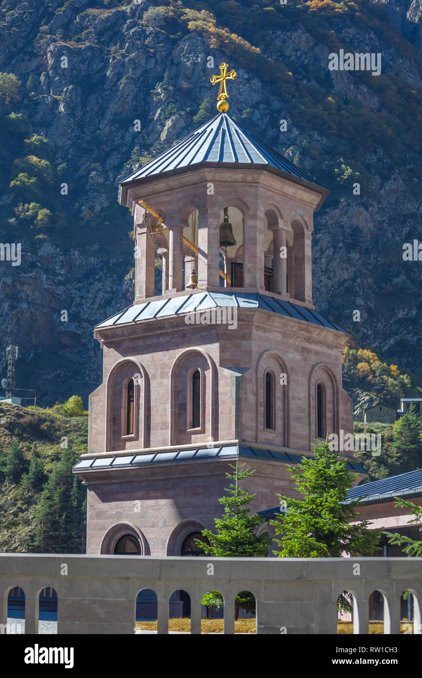 Archangel Monastery Complex located in the Dariali Gorge, Georgia Stock ...