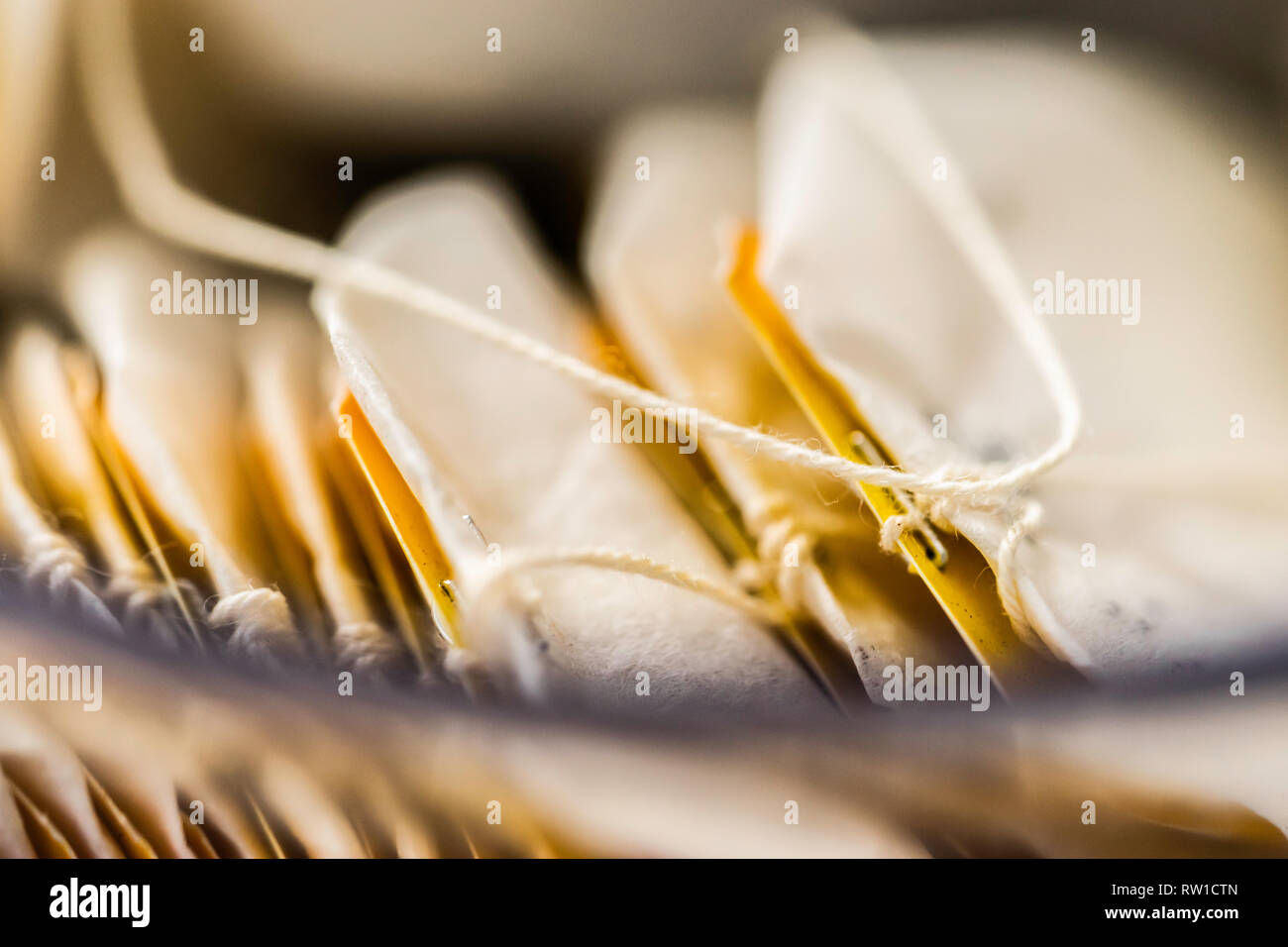 On a box of teabags hi-res stock photography and images - Alamy