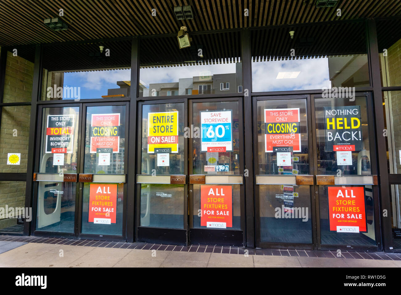 Sale Signs Department Store Usa High Resolution Stock Photography and ...