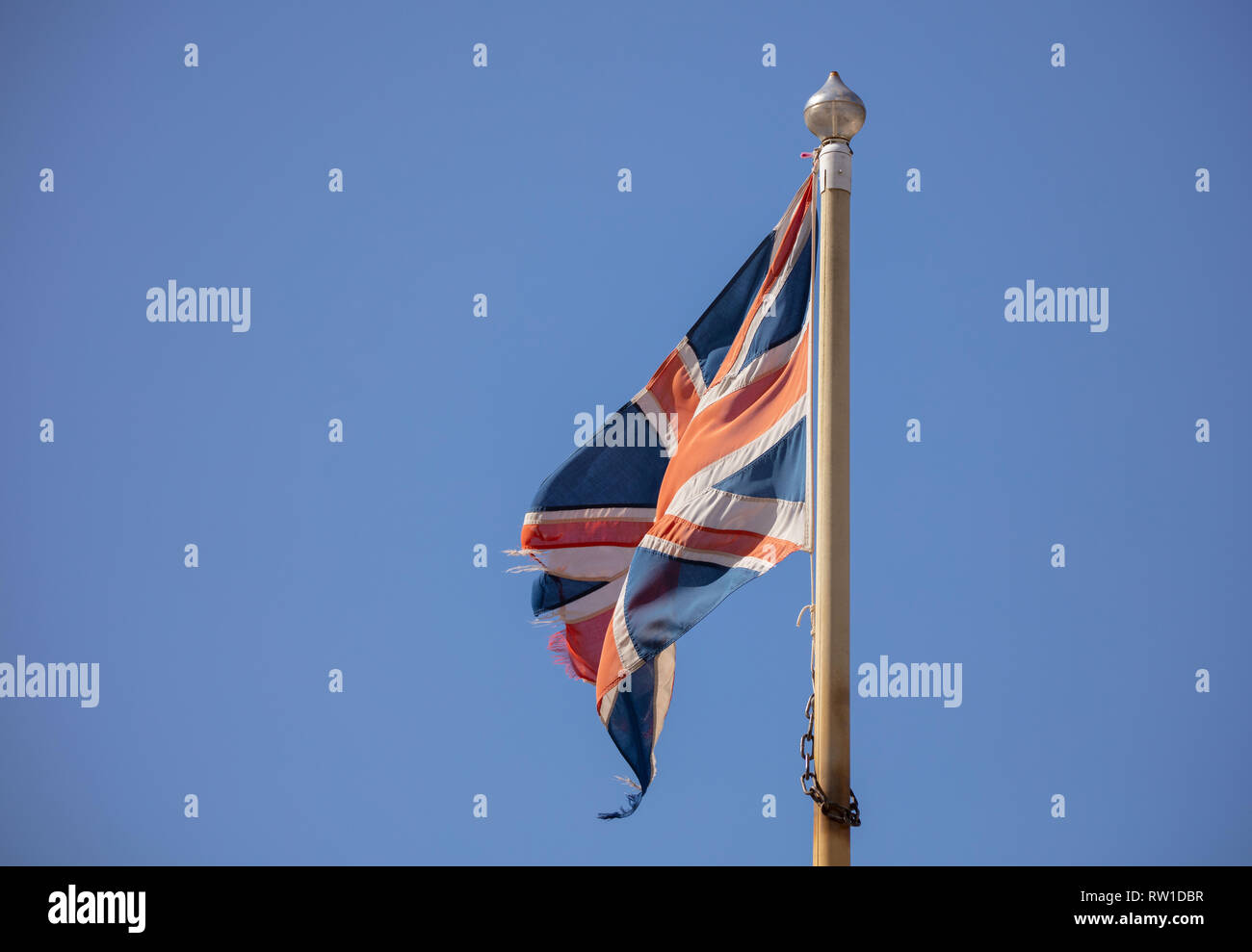 Torn ripped union jack flag hi-res stock photography and images - Alamy
