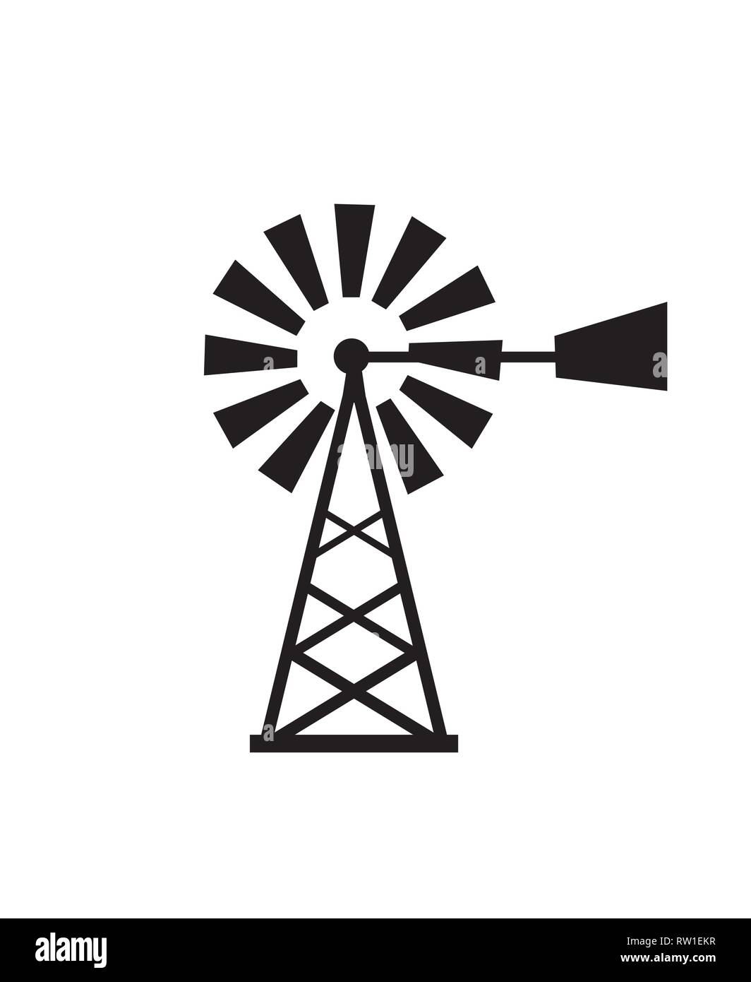 windmill, wind power vector illustration Stock Vector Image & Art - Alamy
