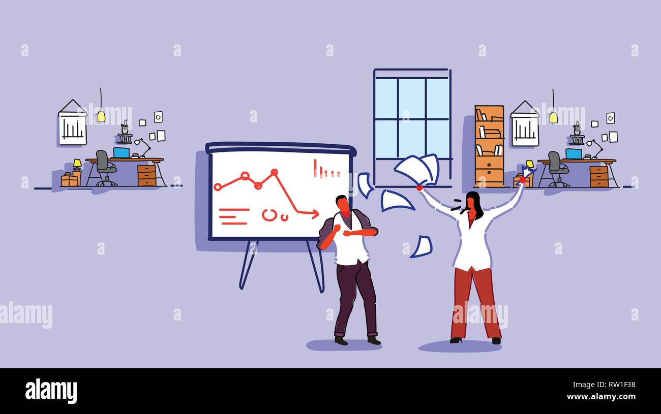 Boss secretary conference table office Stock Vector Images - Alamy