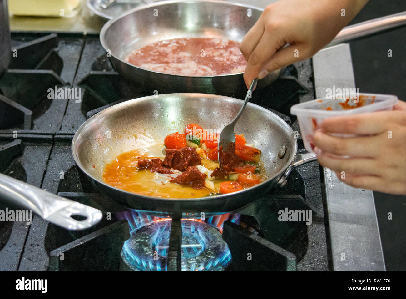 Chef preparing food, meal, in the kitchen, chef cooking, Chef ...