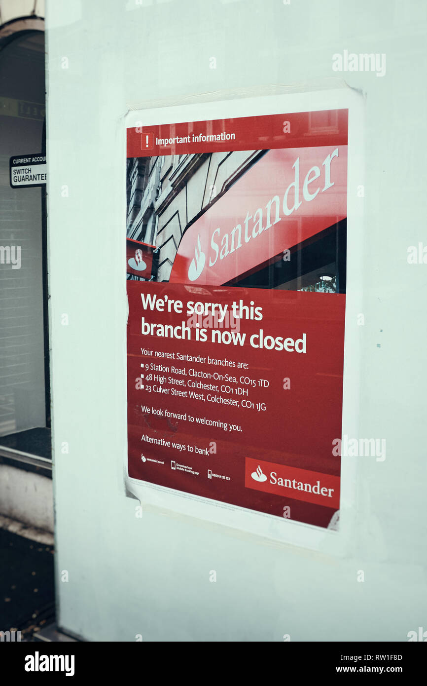 Santander uk signage hi-res stock photography and images - Alamy