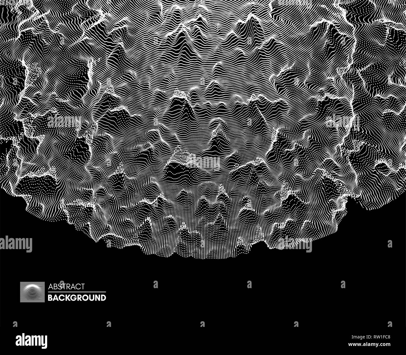 Abstract science or technology background. Network illustration with ...