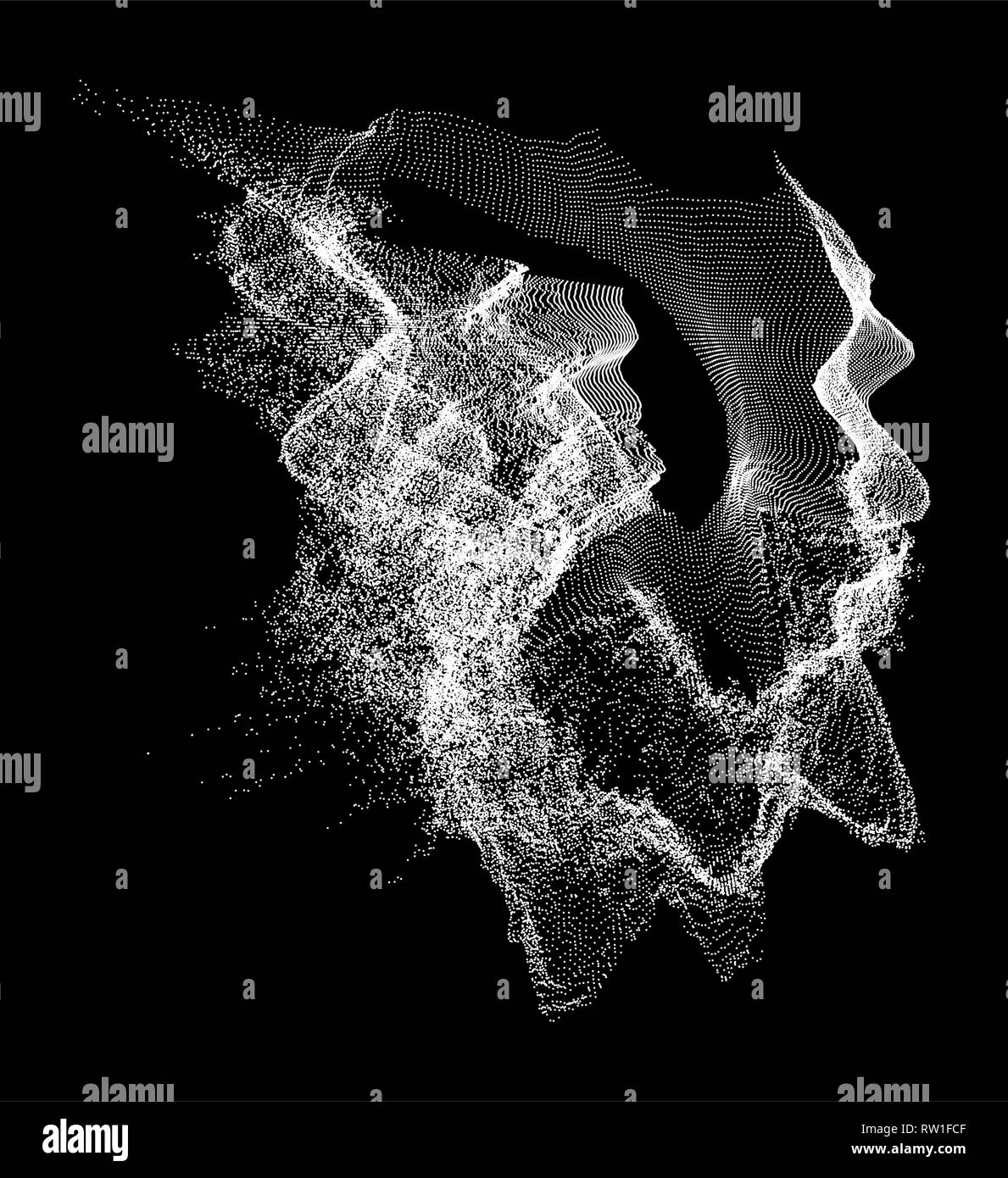 Black hi tech perspective grid Stock Vector Images - Alamy