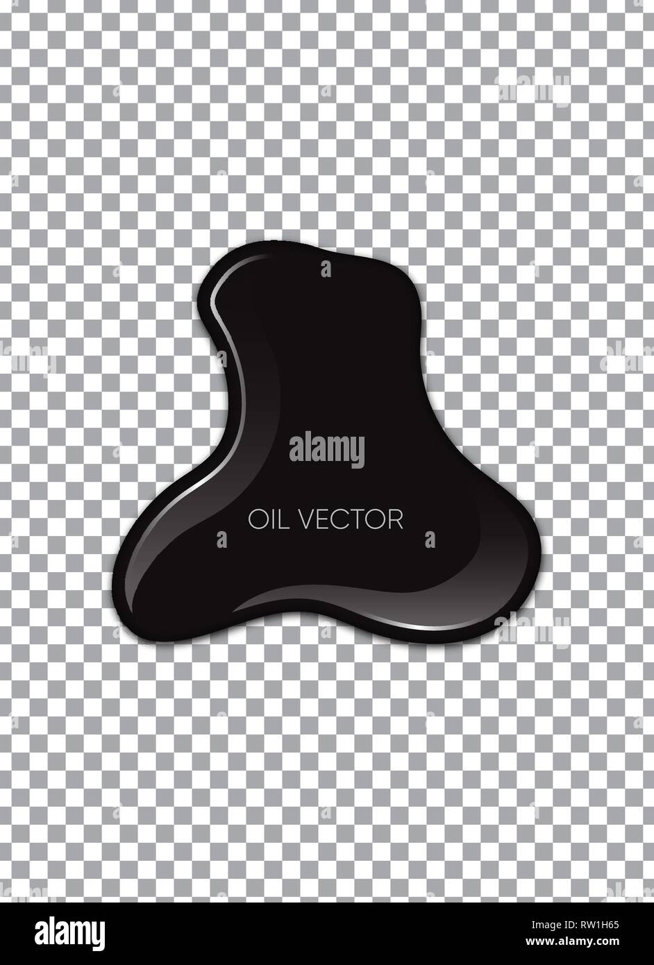 Realistic Black Oil isolated on transparent background. Vector ...