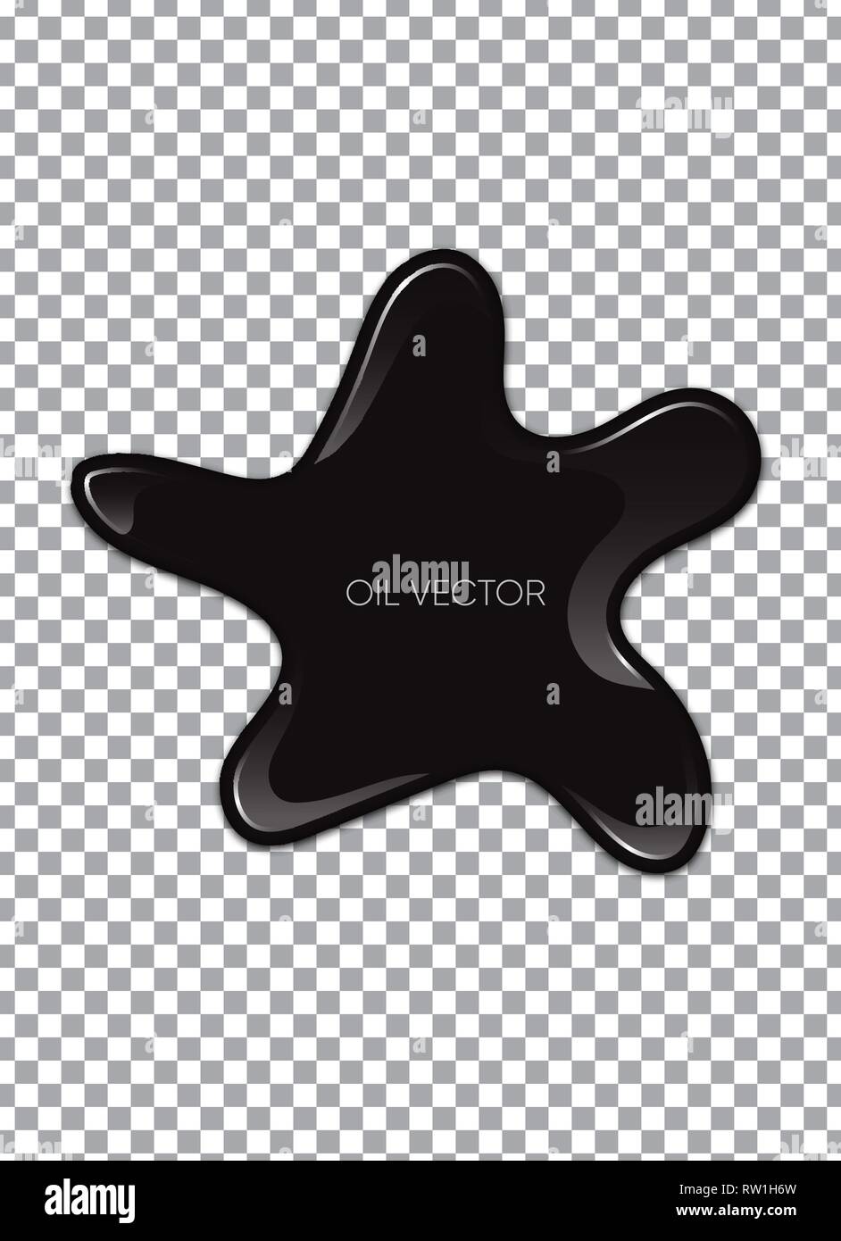 Realistic Black Oil isolated on transparent background. Vector ...