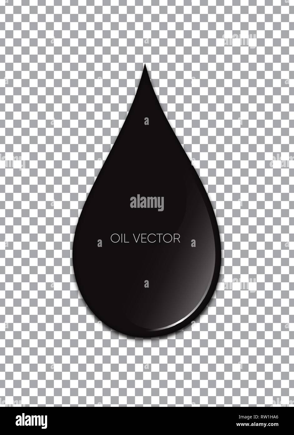 Oil spill splash isolated on transparent background. Black oil blot ...