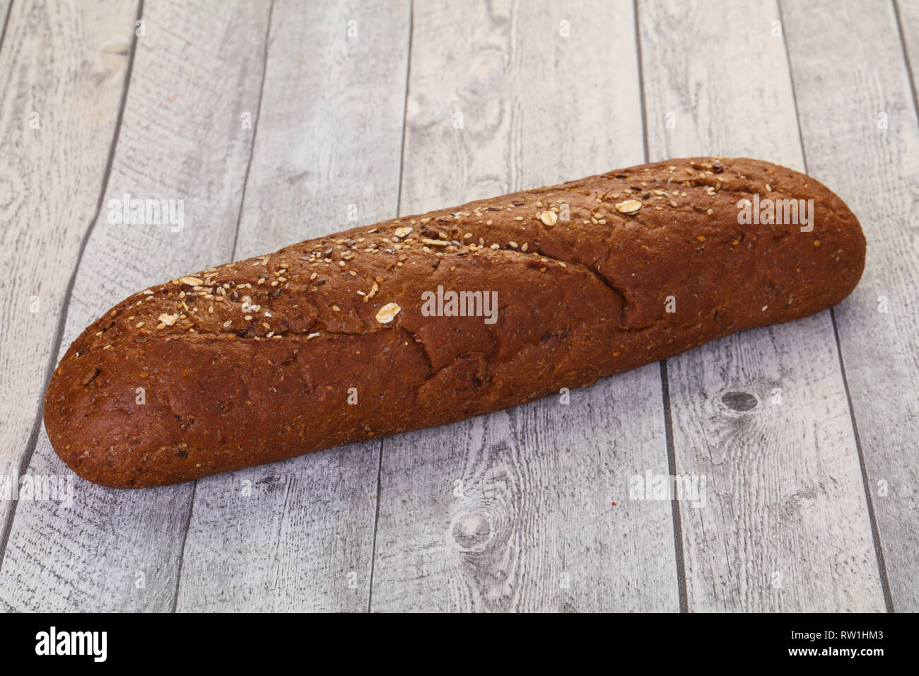 Crust hot Black loaf bread Stock Photo - Alamy
