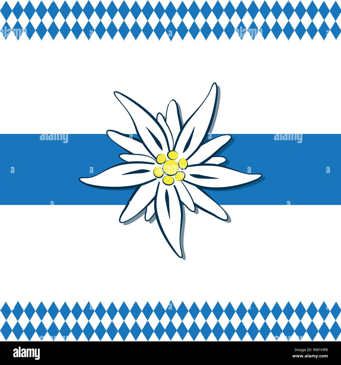 Bavaria blue white lozenge flag Stock Vector Images - Alamy