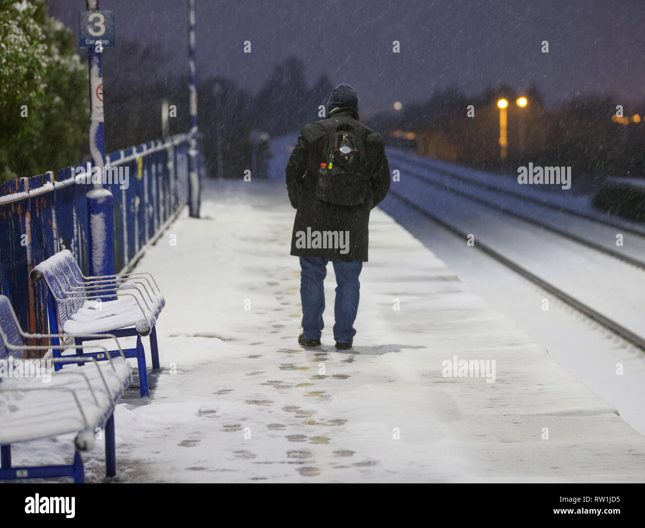 Snow fall in West London Featuring: Atmosphere, View Where: London ...