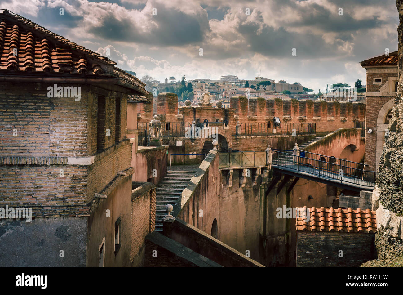Castel sant'angelo interior hi-res stock photography and images - Alamy