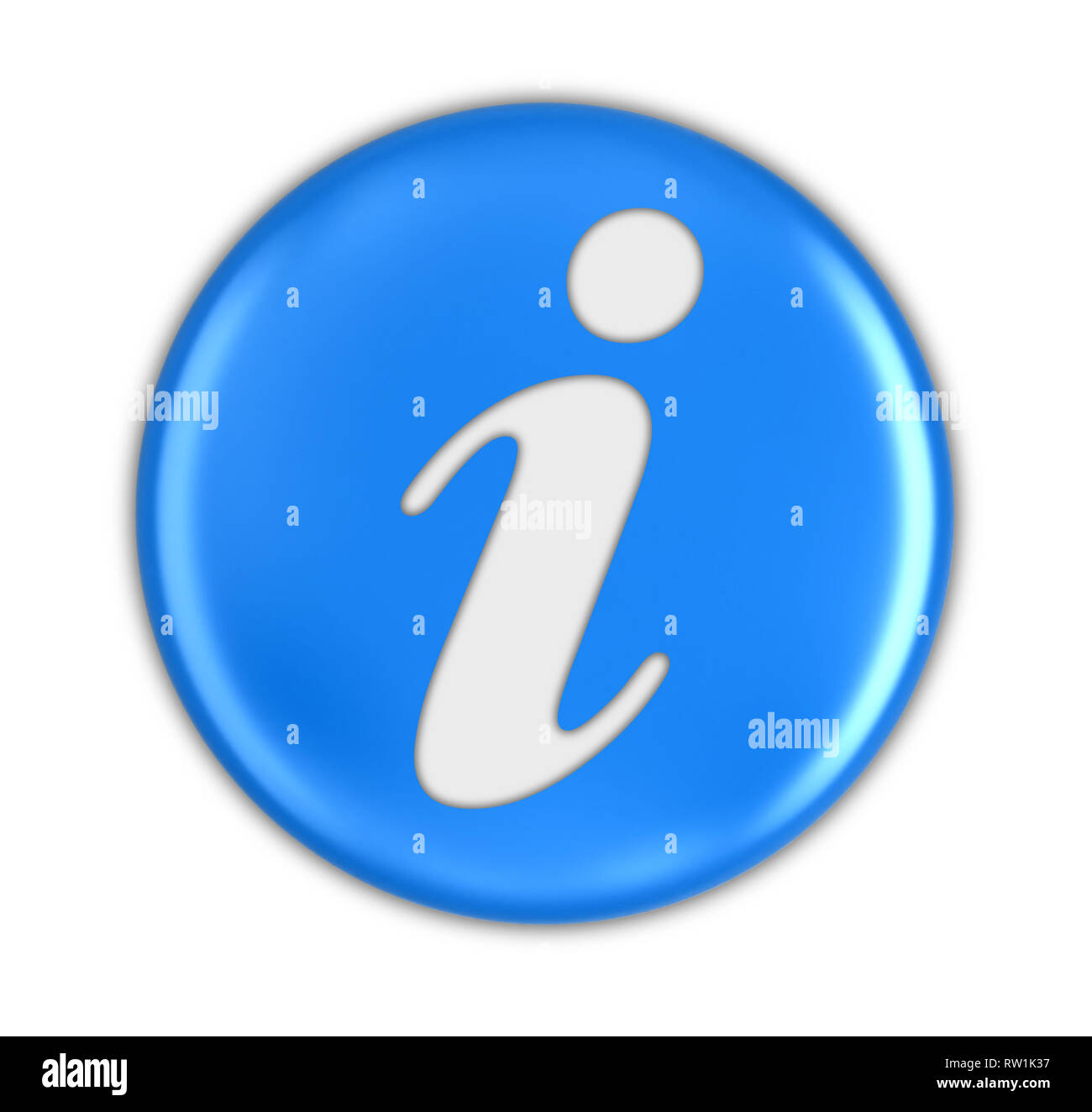 Button with Info. Image with clipping path Stock Photo - Alamy