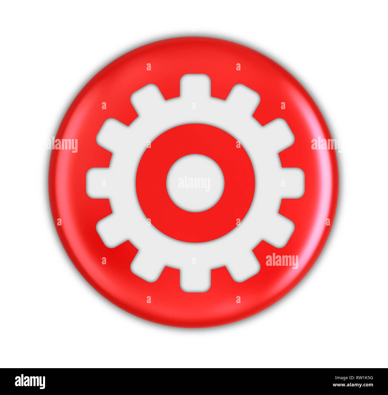 Button with gear hi-res stock photography and images - Alamy