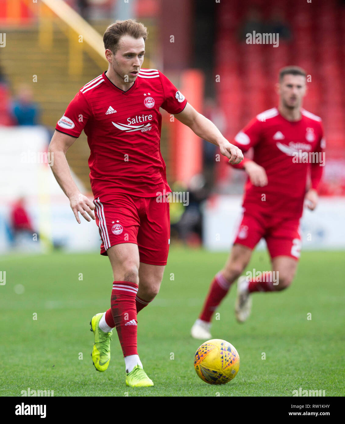 Aberdeenâ€™s Greg Stewart during the William Hill Scottish Cup quarter ...