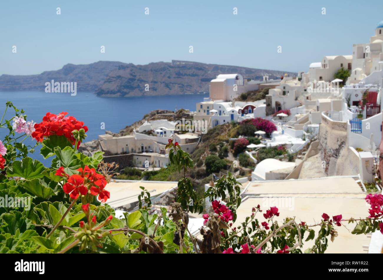 Oia village view hi-res stock photography and images - Alamy