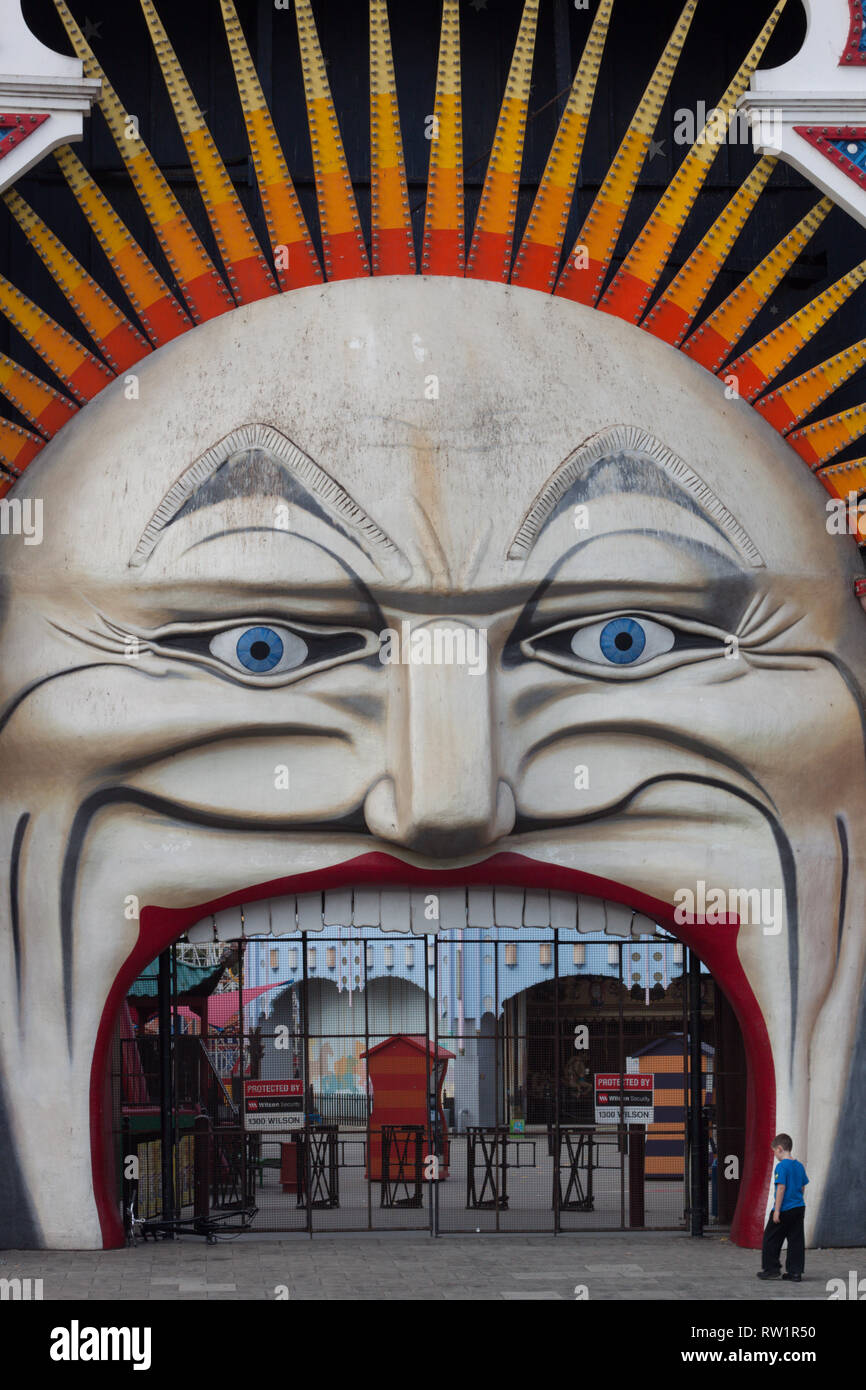 Entrance of an amusement park in Sydney Stock Photo - Alamy