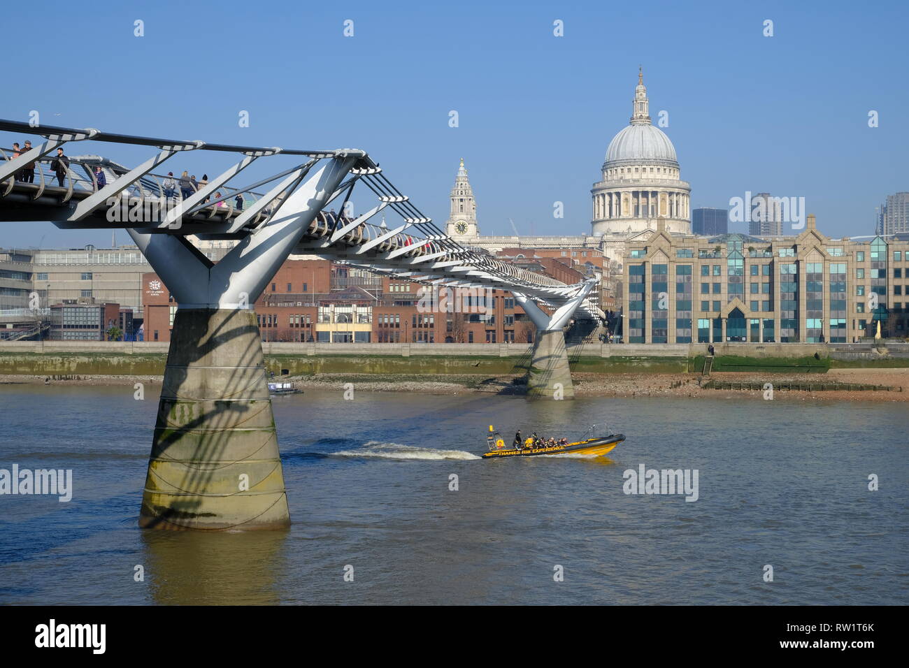 Millennium Bridge, London Stock Photo - Alamy
