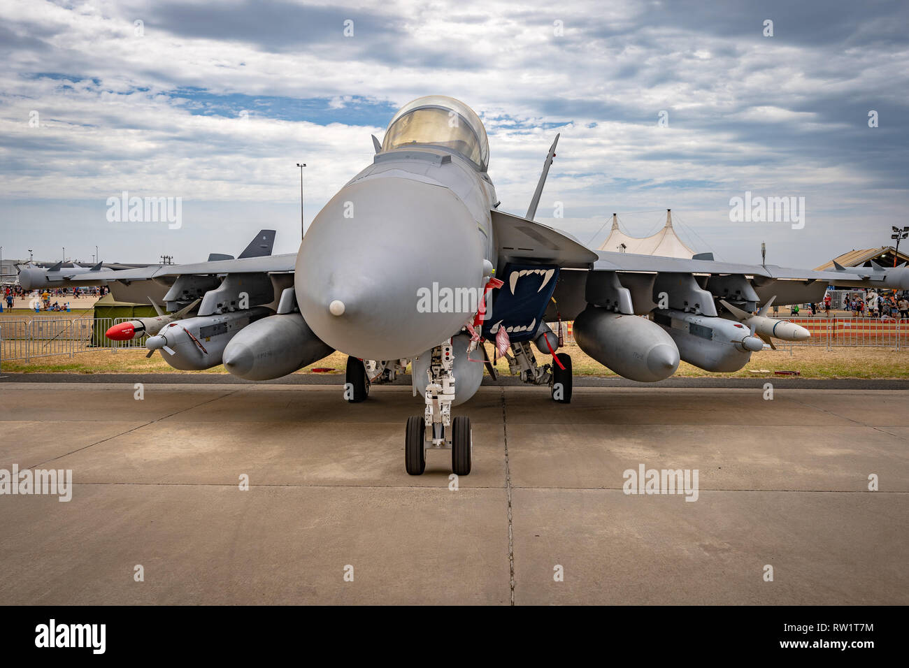 Avalon, Melbourne, Australia - Mar 3, 2019: Military fighter jet Stock ...
