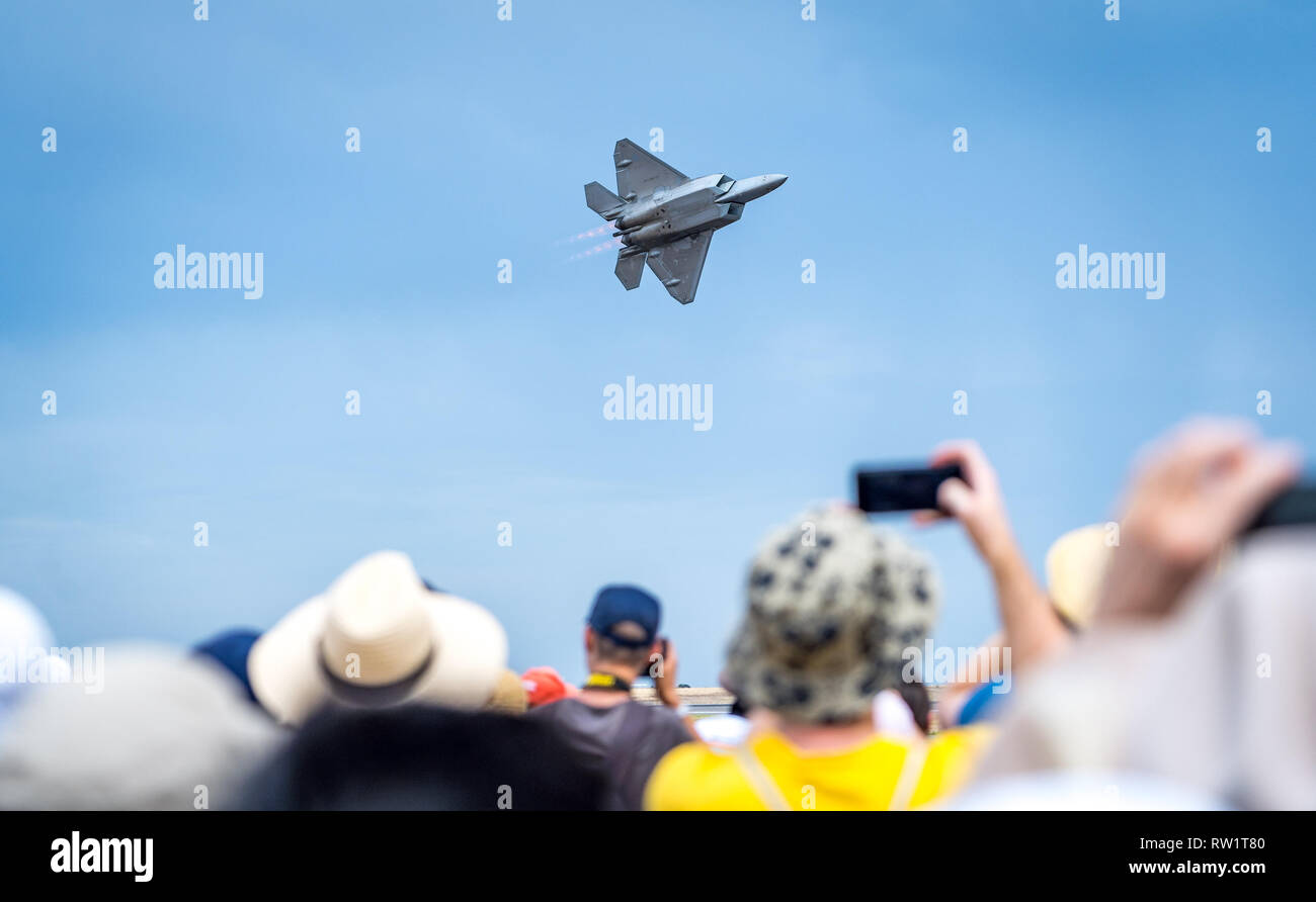 Avalon, Melbourne, Australia - Mar 3, 2019: F-35 military fighter jet ...