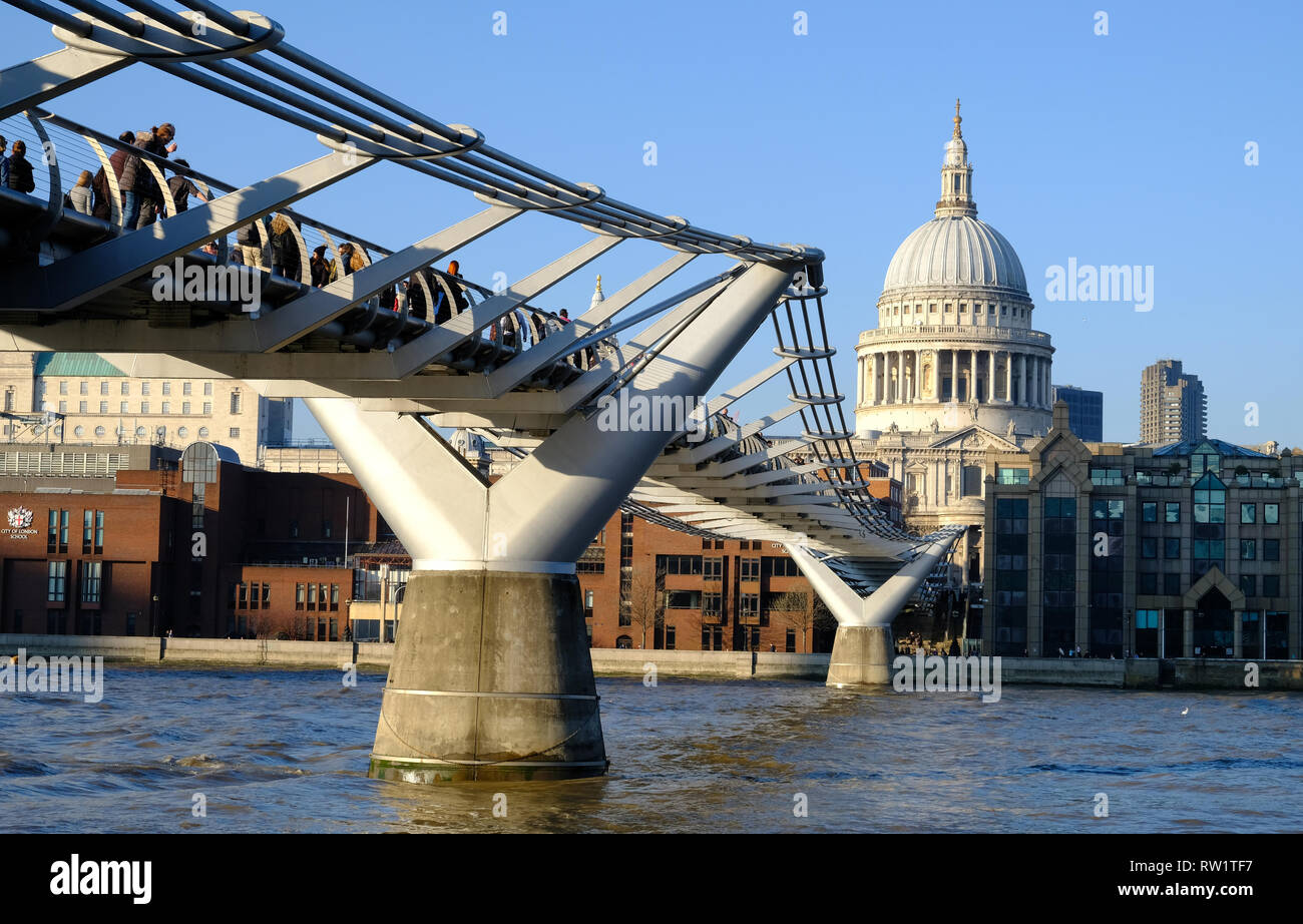Millennium Bridge, London Stock Photo - Alamy