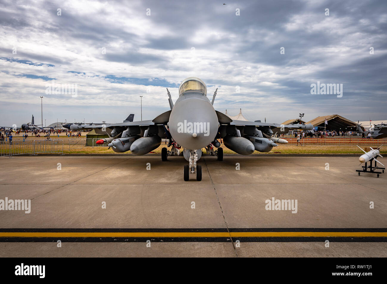 Avalon, Melbourne, Australia - Mar 3, 2019: Military fighter jet Stock ...