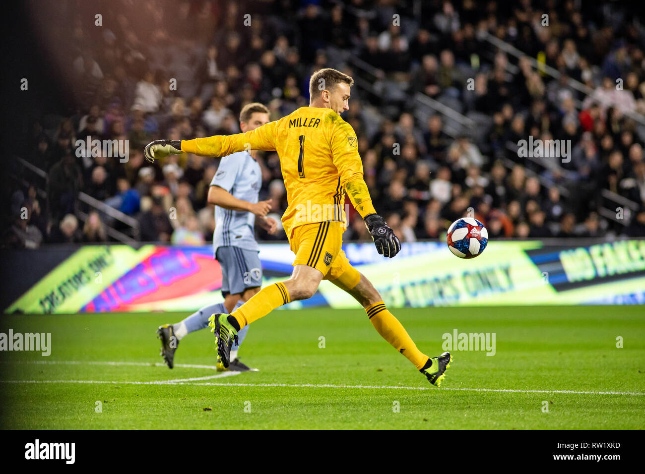 Soccer goalkeeper drop kick hi-res stock photography and images - Alamy