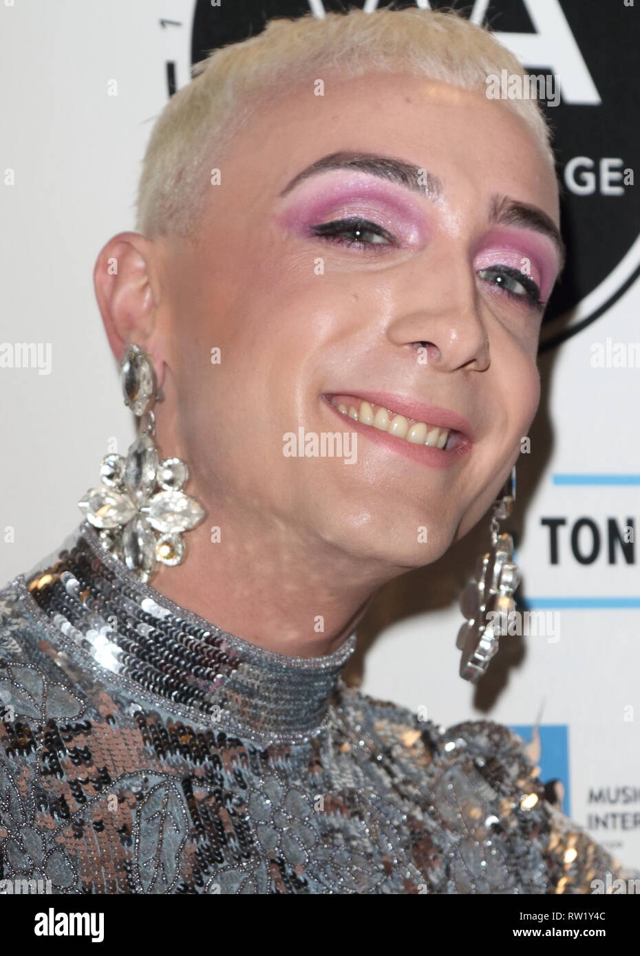 Jamie Campbell at the Whatsonstage Awards 2019 at the Prince of Wales ...