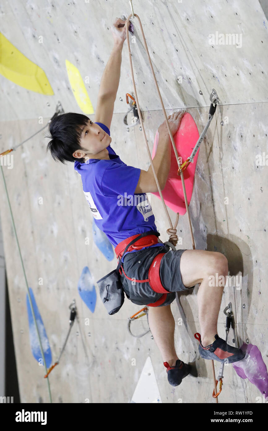 Inzai, Chiba, Japan. 2nd Mar, 2019. Daichi Nakashima Sport Climbing ...